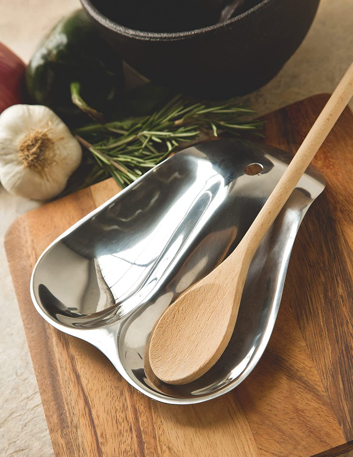 Double Spoon Rest, SS | Common Housefly